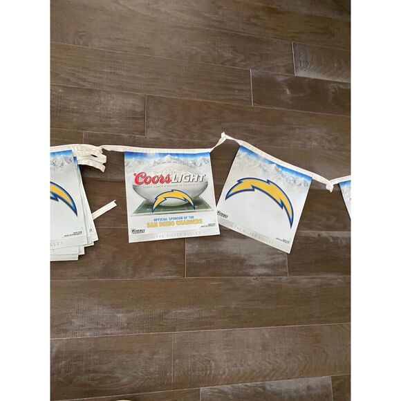 Unbranded | Holiday | Coors Light San Diego Chargers String Flags 2side ...